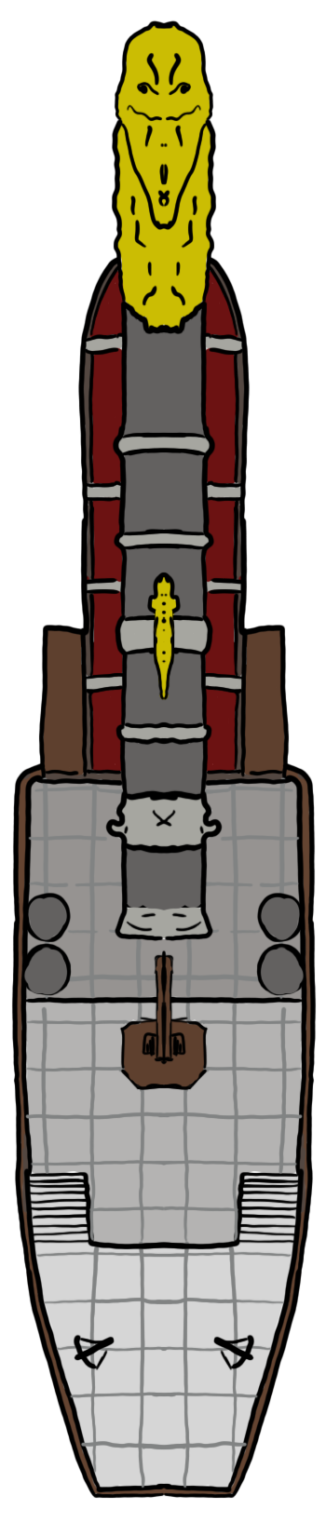 Spelljammer Maps: Bombard and Damselfly Ship