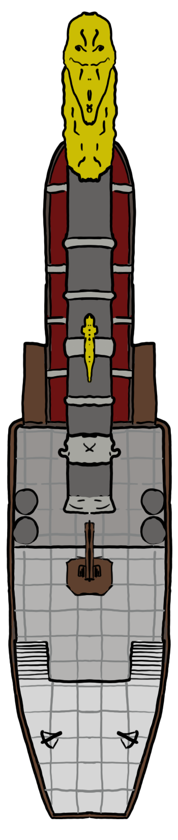 Spelljammer Maps: Bombard and Damselfly Ship