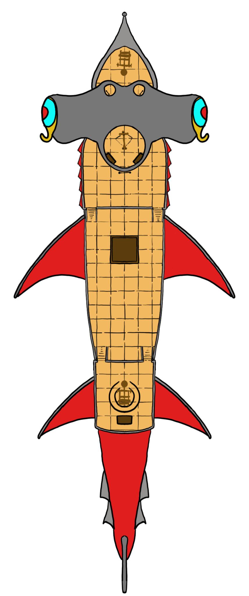 Hammerhead Ship and Shrike Ship - Dungeonsports Coliseum