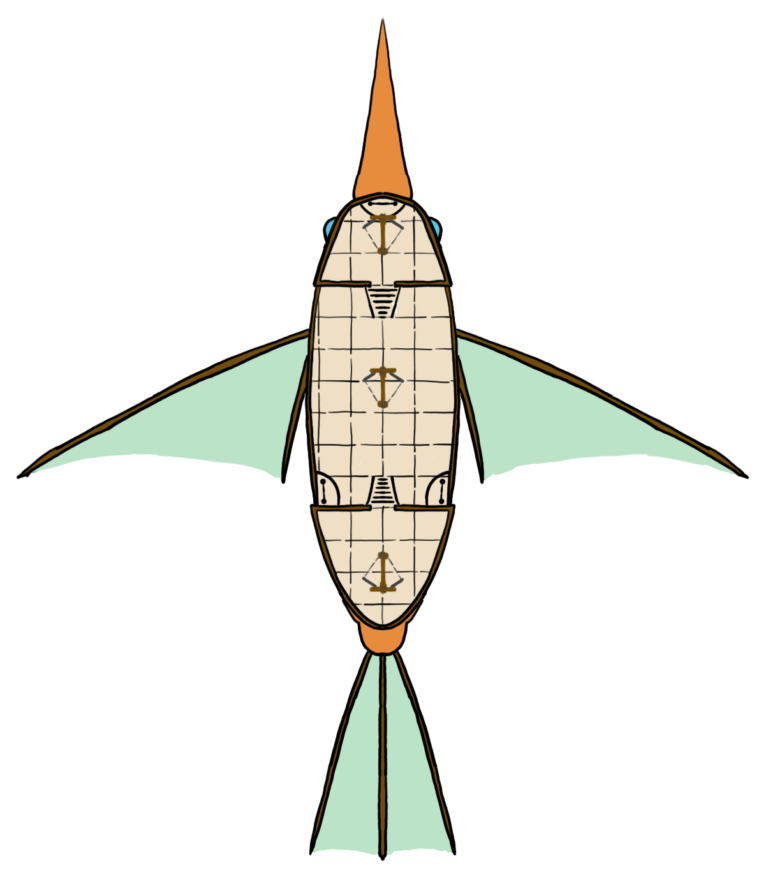 Hammerhead Ship and Shrike Ship - Dungeonsports Coliseum