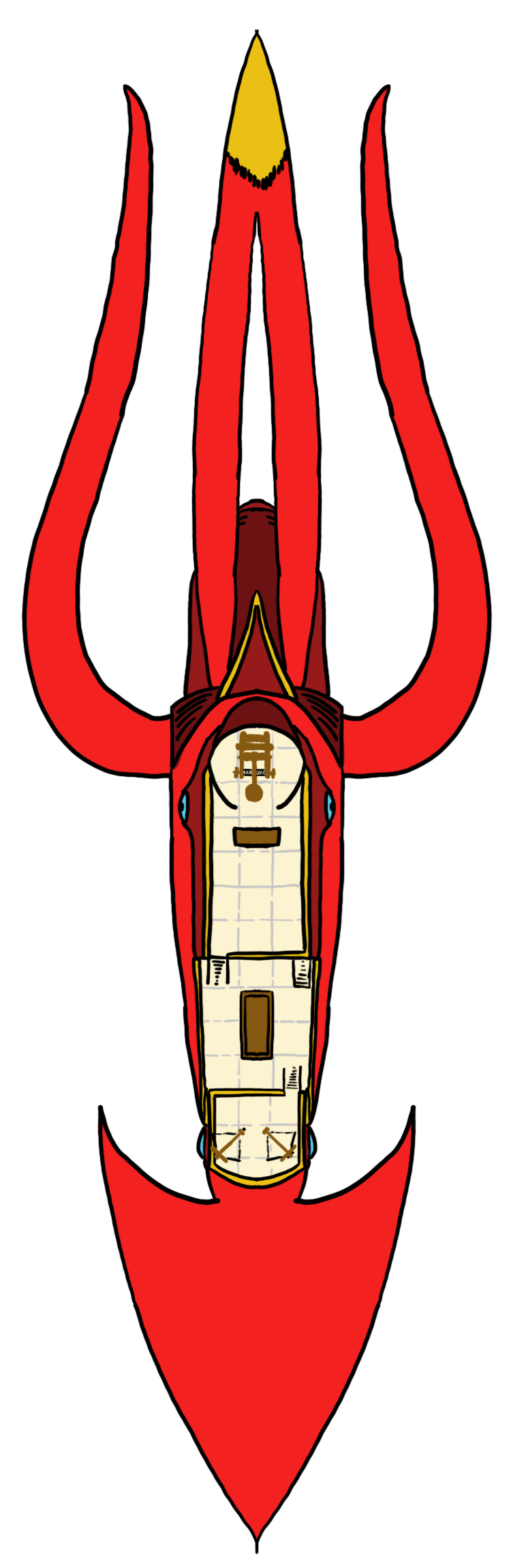 Squid Ship Map - Dungeonsports Coliseum