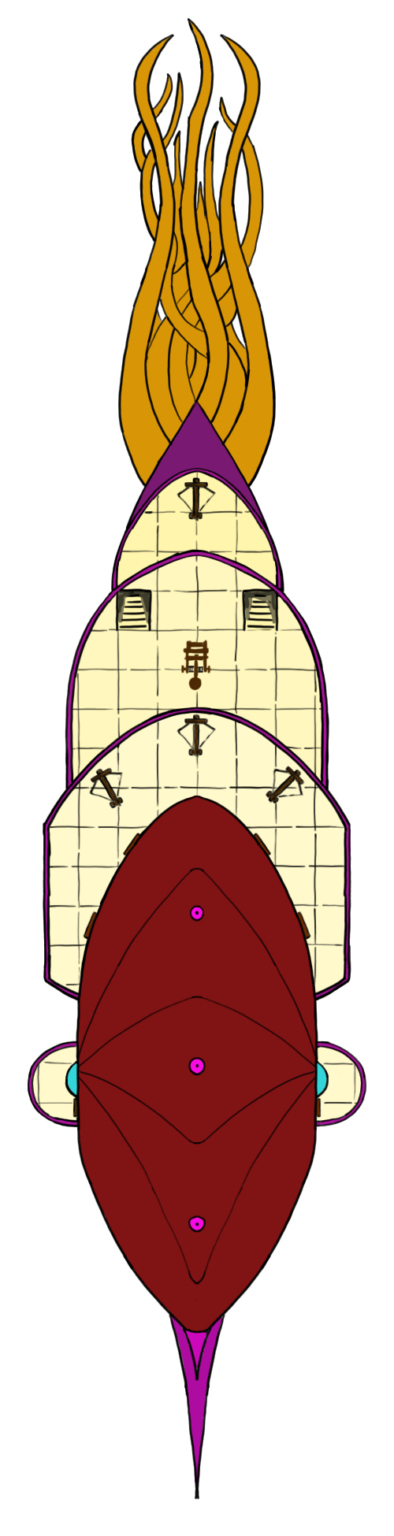 Nautilus Ship Spelljammer - Modified - Dungeonsports Coliseum